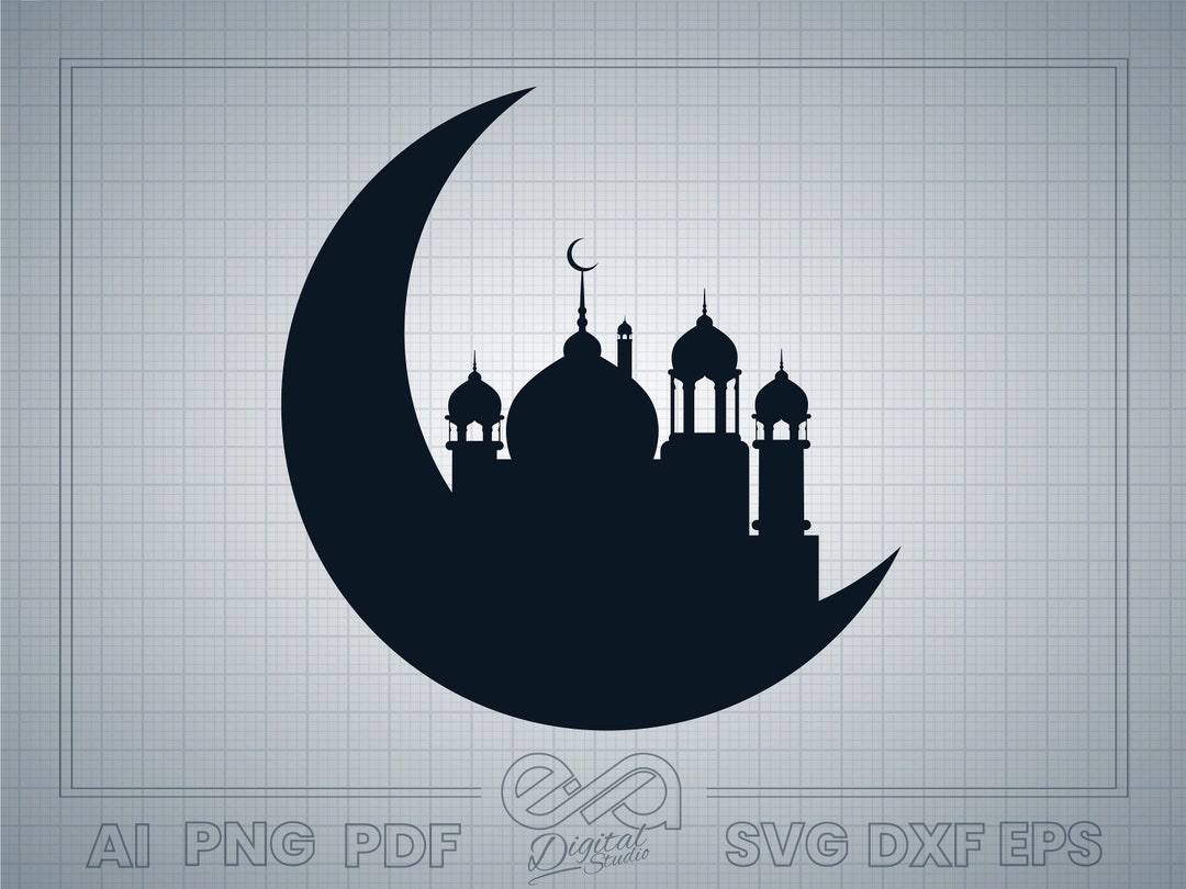 Islamic SVG, Crescent Moon SVG, Ramadan Decoration - Etsy