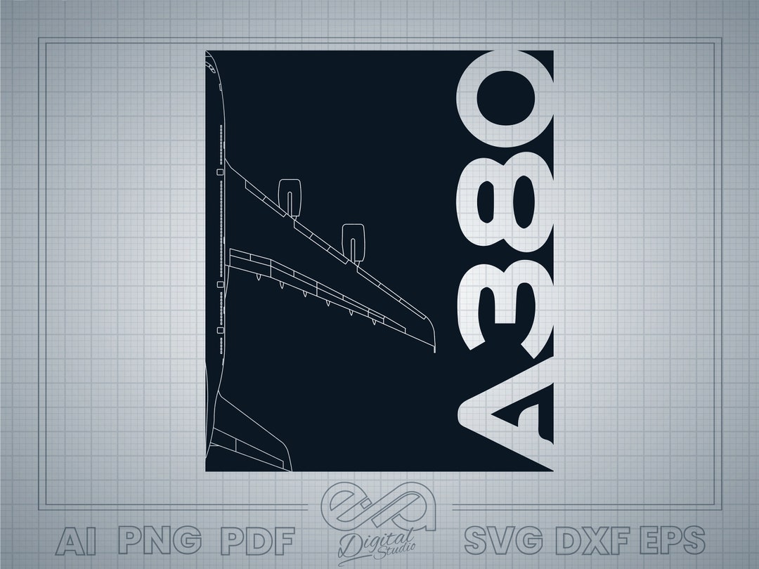 A380 T-shirt SVG, A380 Aviation Art, Aircraft Sticker SVG - Etsy