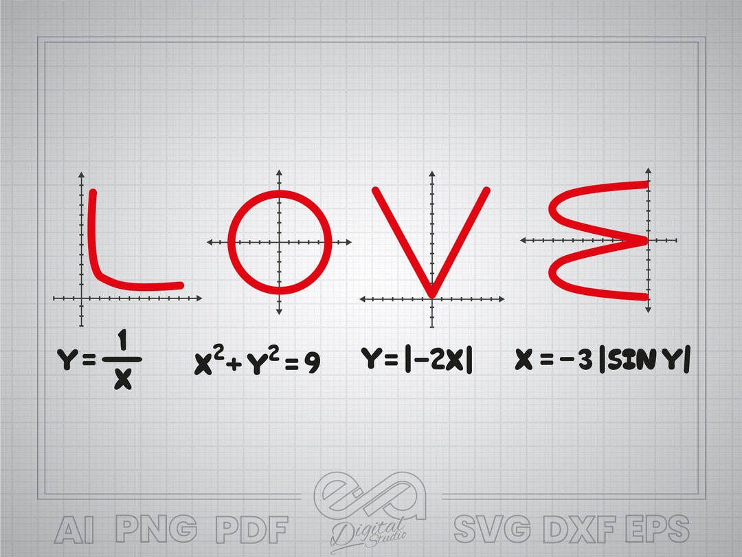 Love Graph SVG, Teacher Gift SVG, Teacher Valentines - Etsy