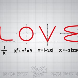 Love Graph SVG, Teacher Gift SVG, Teacher Valentines - Etsy