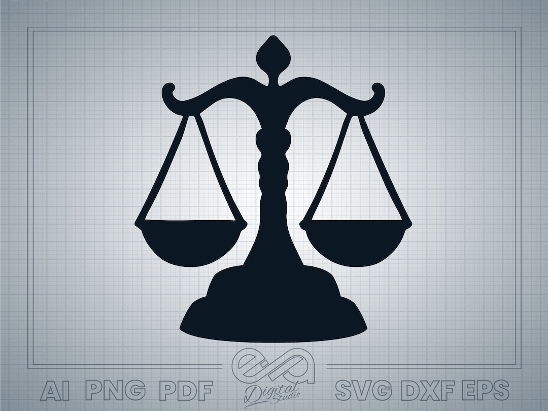 Law Scales SVG, Justice Scales SVG, Law Scales Vector - Etsy