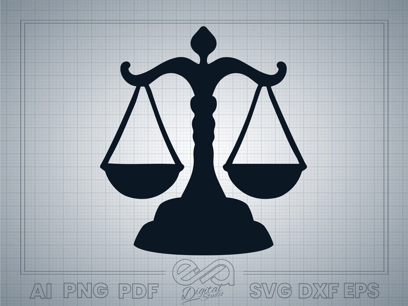 Law Scales SVG, Justice Scales SVG, Law Scales Vector - Etsy