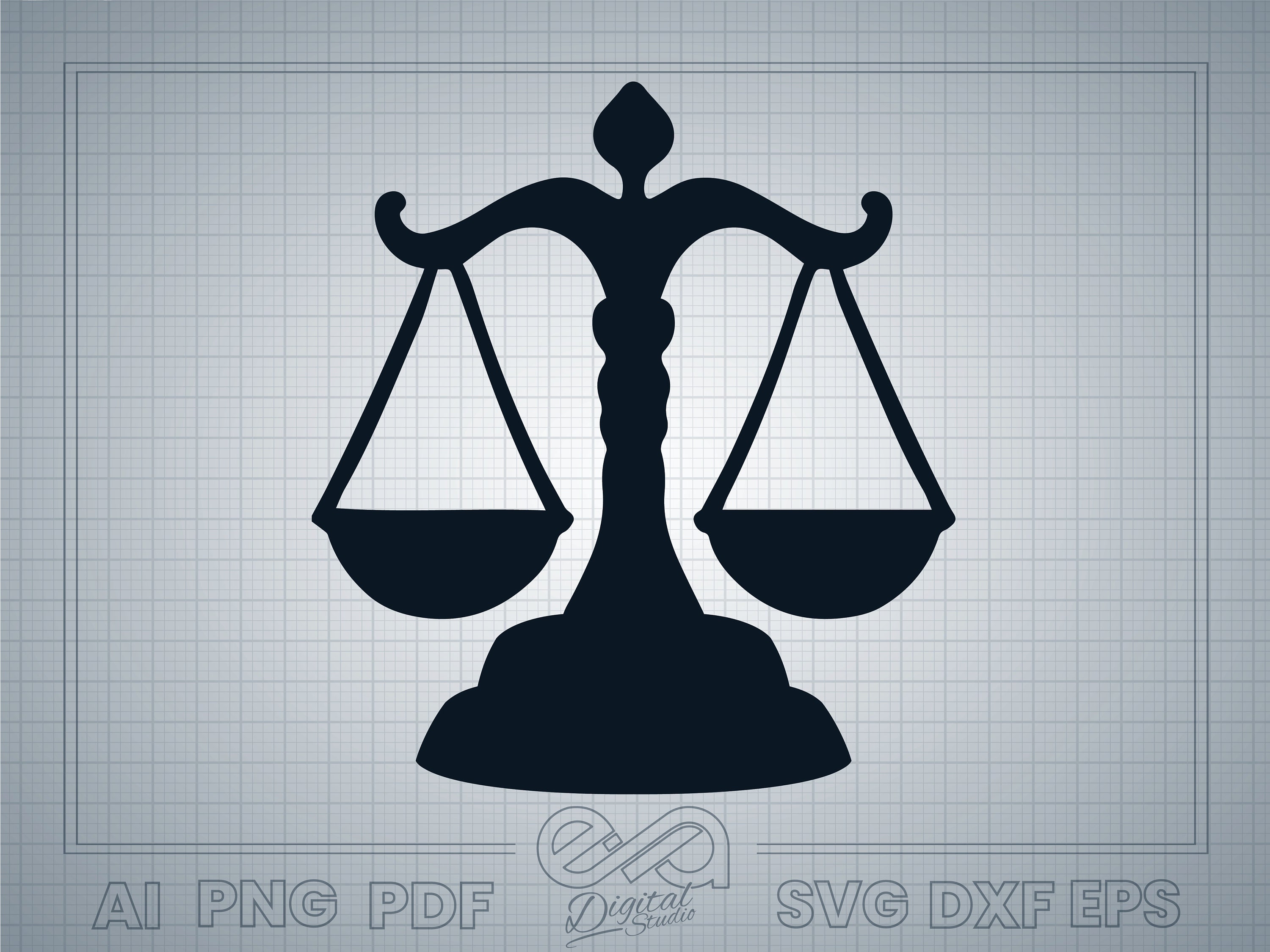Law Scales SVG, Justice Scales SVG, Law Scales Vector - Etsy