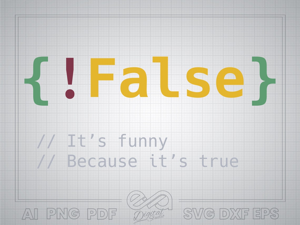 False Coding SVG, Coder SVG, Programmer Gift SVG - Etsy False Coding SVG, Coder SVG, Programmer Gift SVG - Etsy