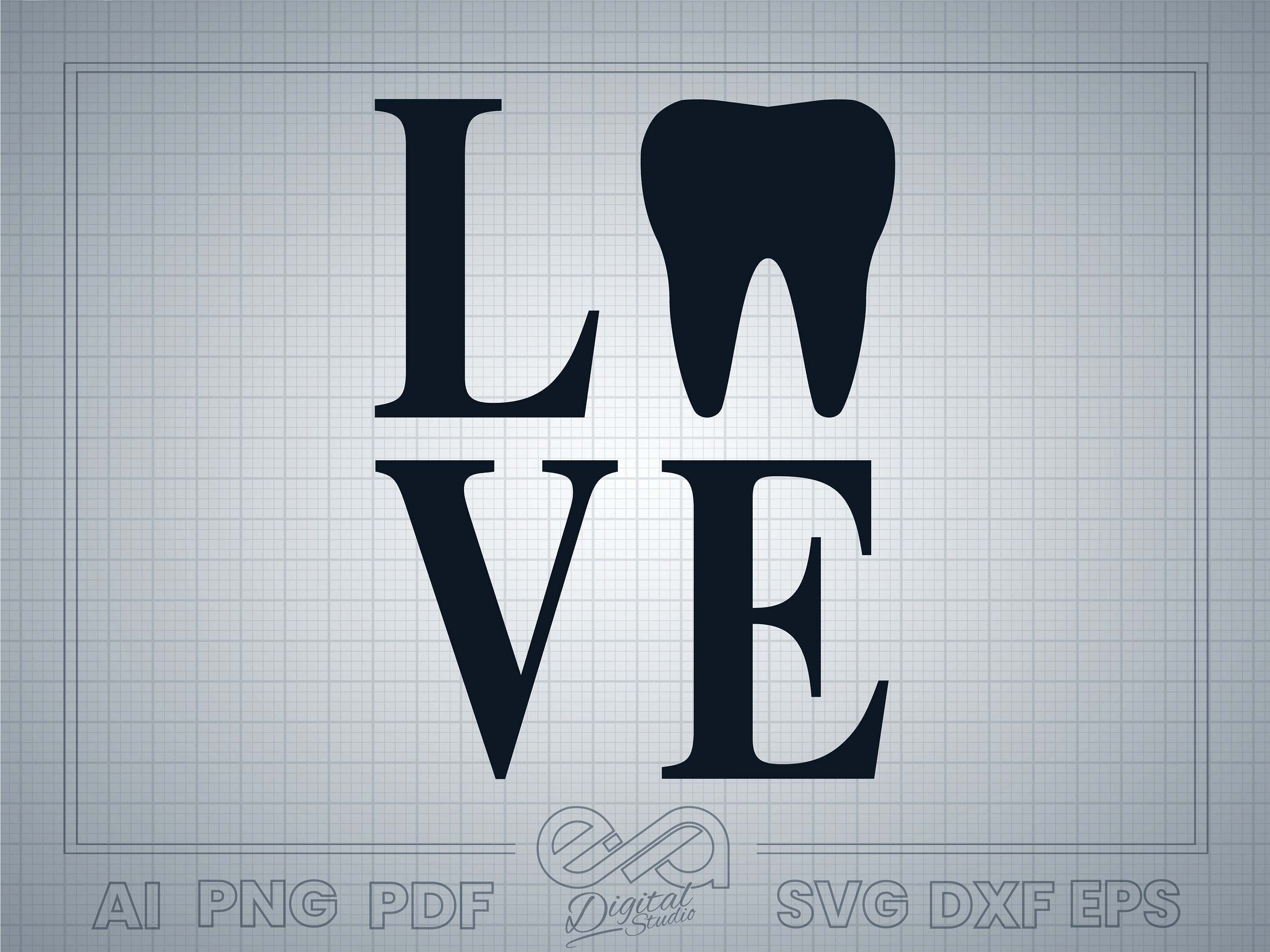 Love Teeth SVG, Tooth SVG, Dentist Love SVG - Etsy