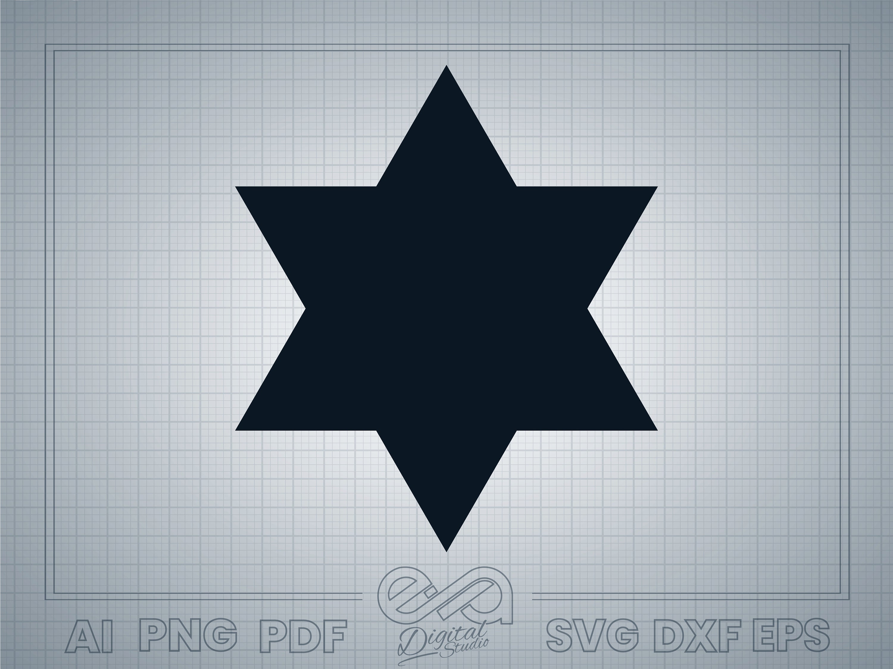 Star of David SVG, Israel Jewish Star SVG, Star Judaism SVG - Etsy