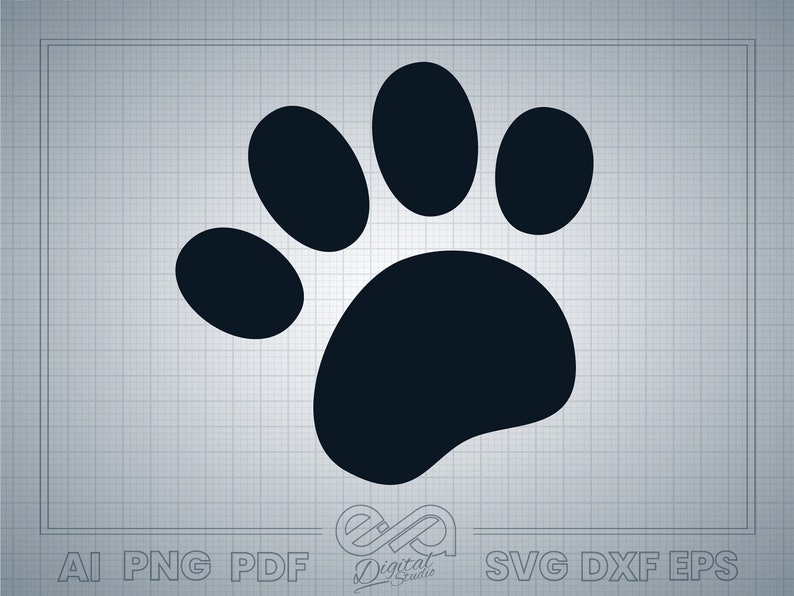 Paw Prints SVG, Dog Paw Print, Cat Paw SVG - Etsy