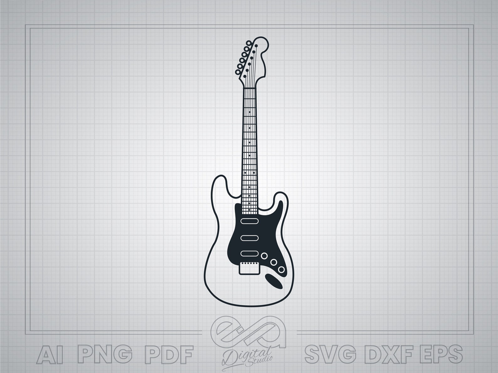 Guitar Printable, Telecaster SVG, Guitar Body SVG - Etsy