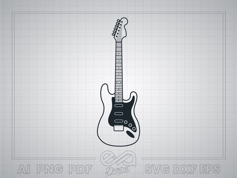 Guitar Printable, Telecaster SVG, Guitar Body SVG - Etsy