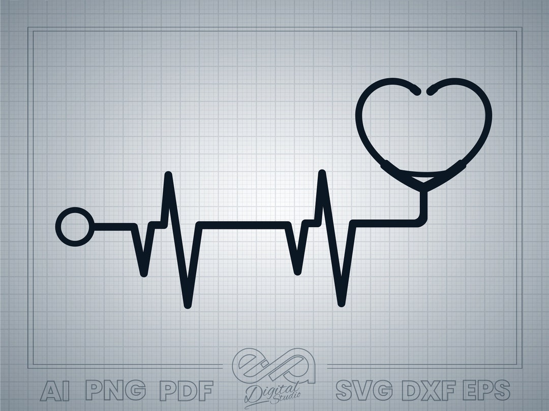 Heartbeat SVG, Heartbeat Pulse SVG, Doctor Gift SVG - Etsy