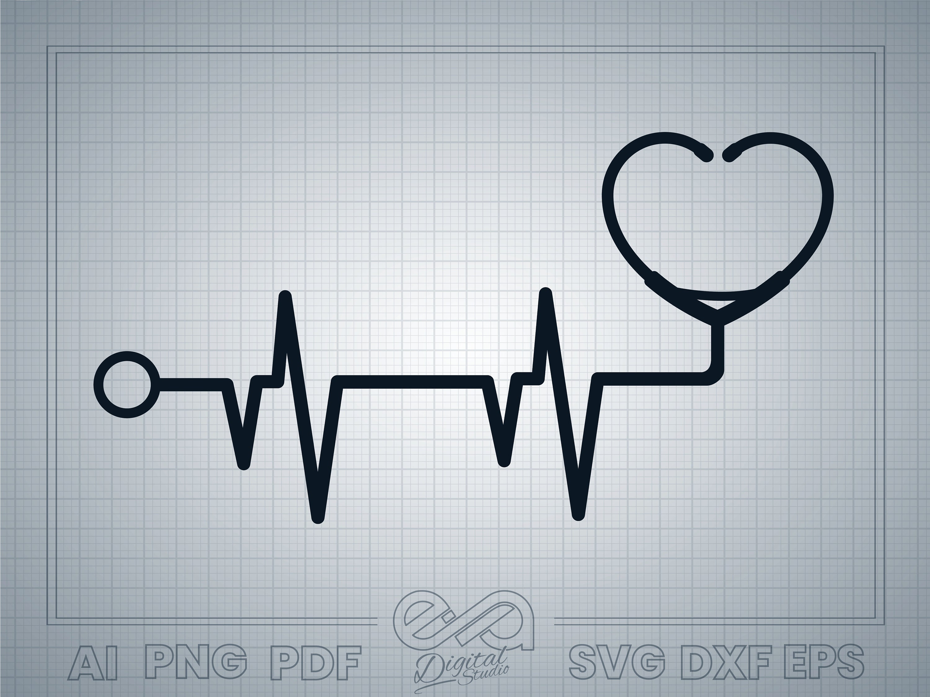 Heartbeat SVG, Heartbeat Pulse SVG, Doctor Gift SVG - Etsy