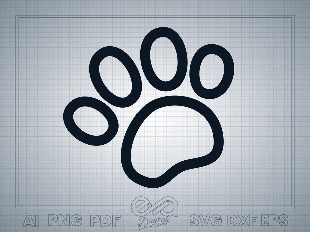 Plotterdatei Tierpfote, Pfote SVG, Pfote SVG, Pfote Print - Etsy.de