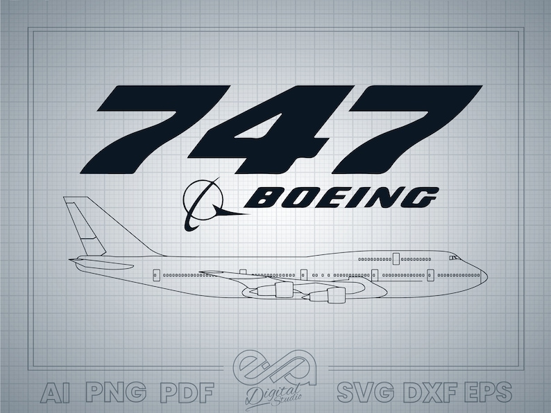 B747 Jet Vector, Pilot Gift T-shirt, Aviation Mug SVG - Etsy