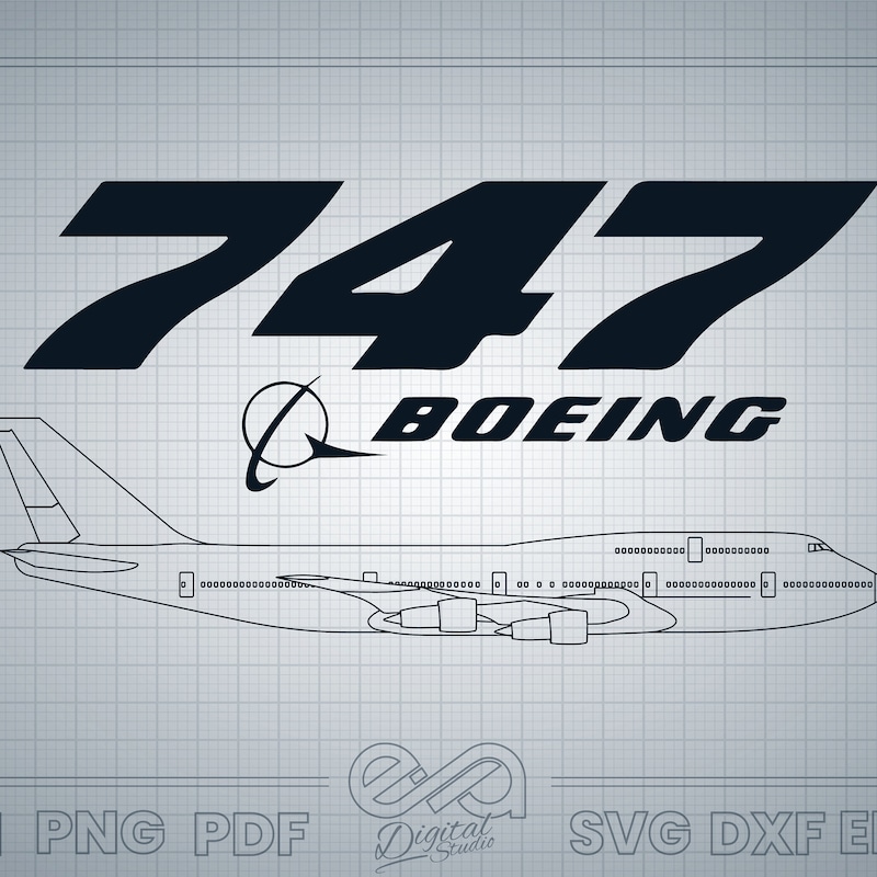 Boeing 747 Download - Etsy UK