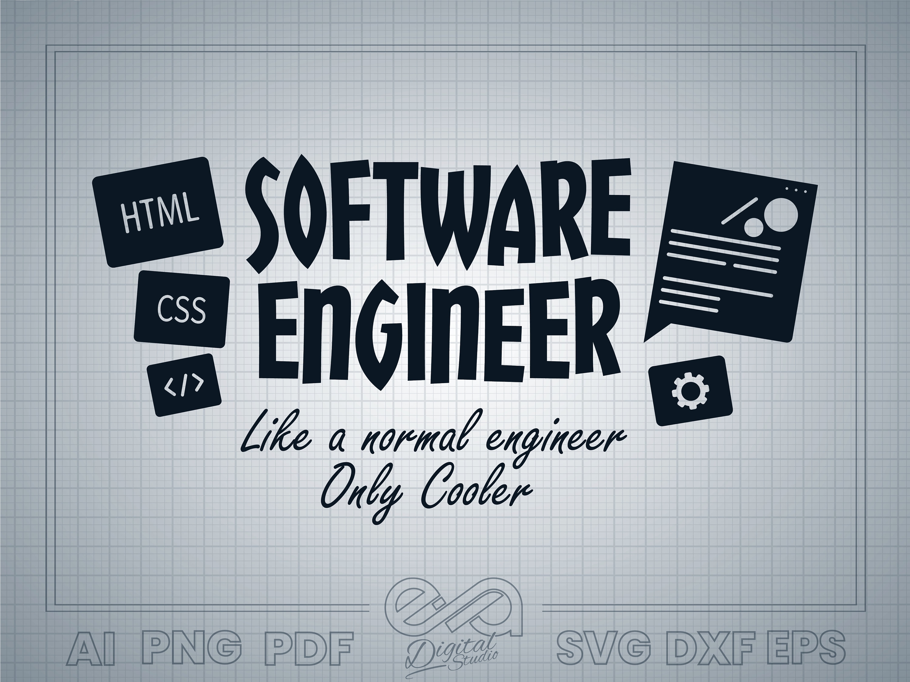Software Engineer SVG, Programmer Gift SVG, Programmer Cricut - Etsy