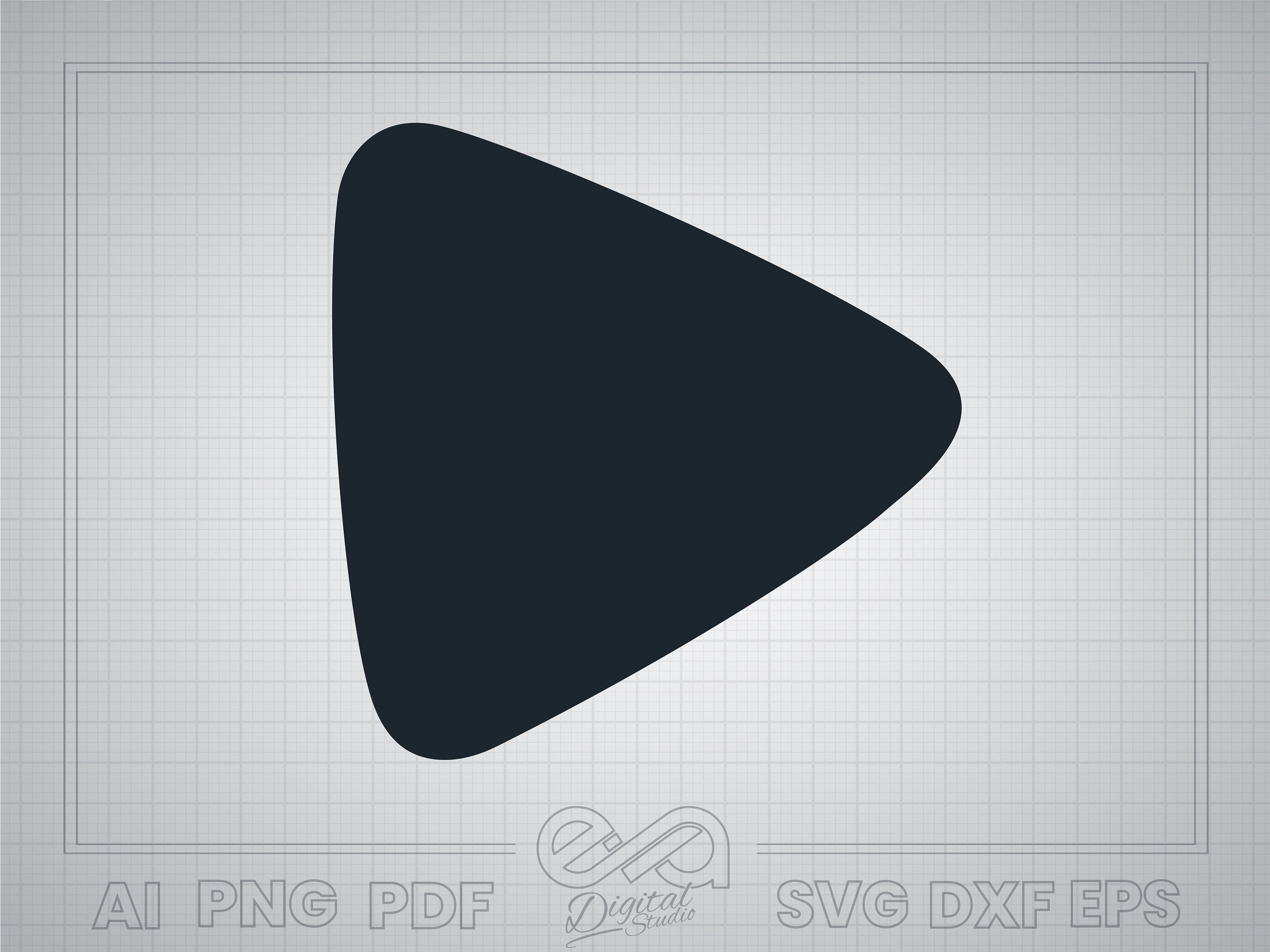 Play Button SVG, Triangle Button SVG, Music Player SVG - Etsy