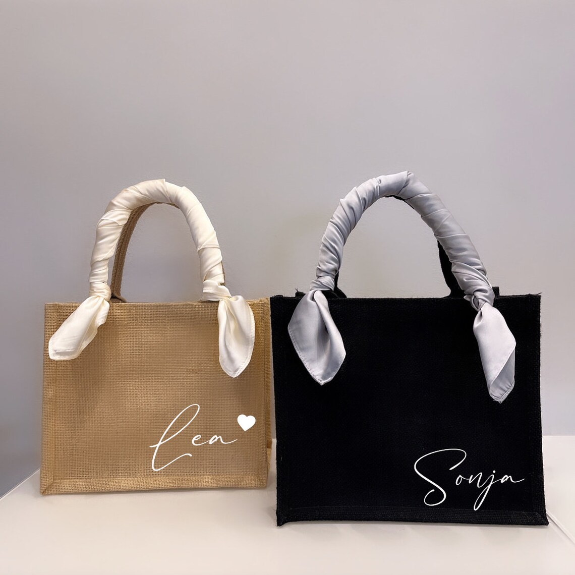 Personalized Jute Bag Jute Bag With Accessories Bag With - Etsy