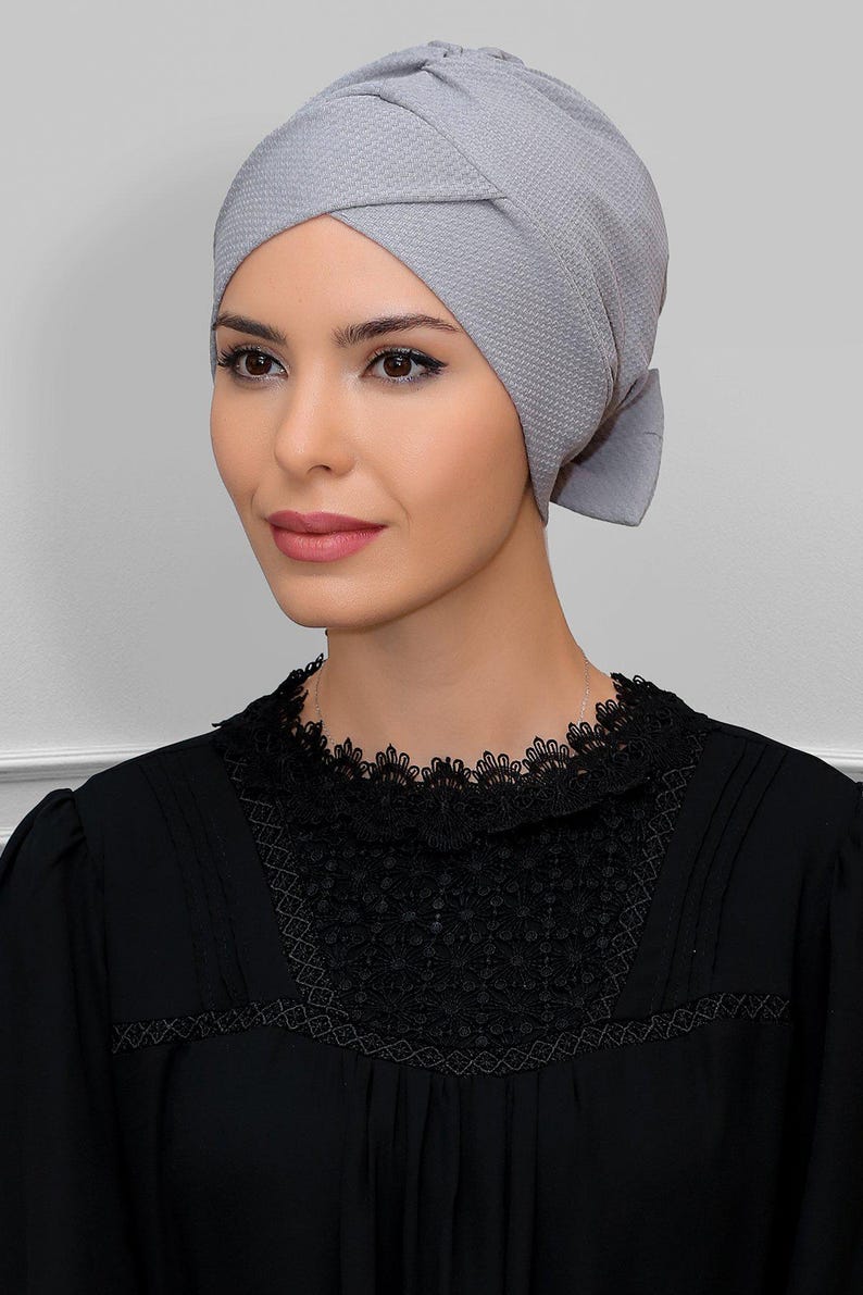 Practical Honeycomb Bonnet Cap With Bow | Instant Hijab & Winter ...