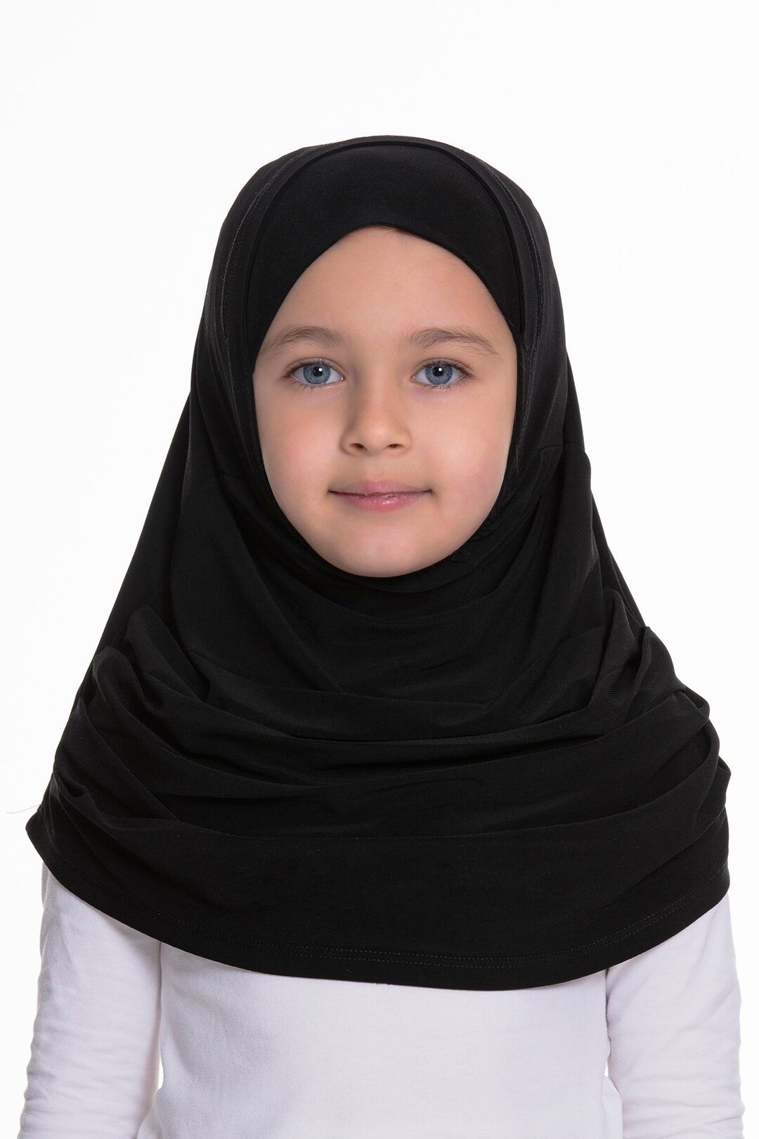 Stylish Kids' Headwear: Ready-made Snap-on Children's Hijab Cap, Muslim ...