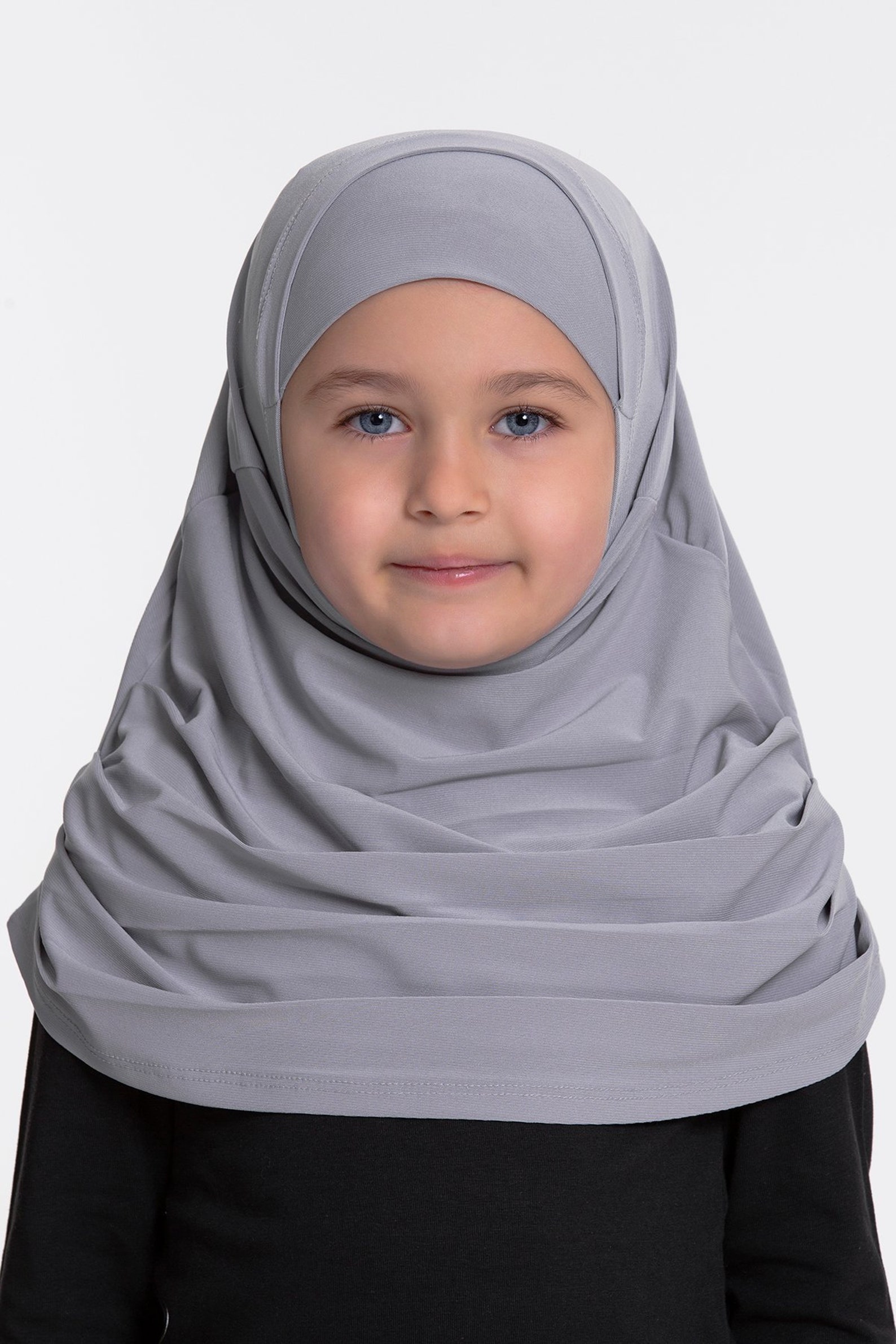 Stylish Kids' Headwear: Ready-made Snap-on Children's Hijab Cap, Muslim ...