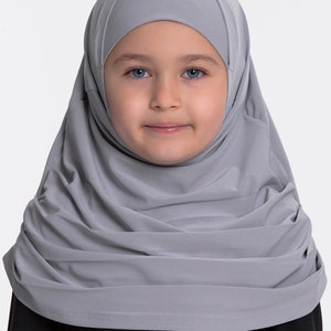 Stylish Kids' Headwear: Ready-made Snap-on Children's Hijab Cap, Muslim ...
