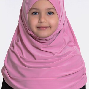 Stylish Kids' Headwear: Ready-made Snap-on Children's Hijab Cap, Muslim ...