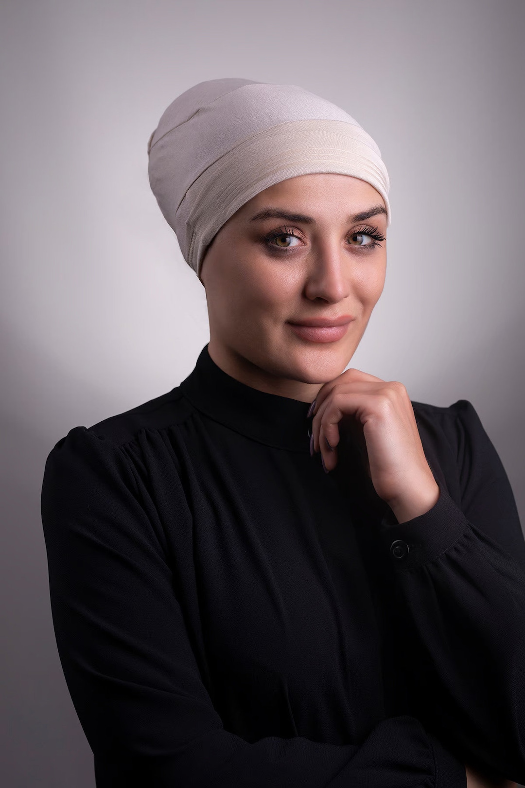 Modest Elegance: Back Tied Inner Bonnet With Viscose Fabric and Anti ...