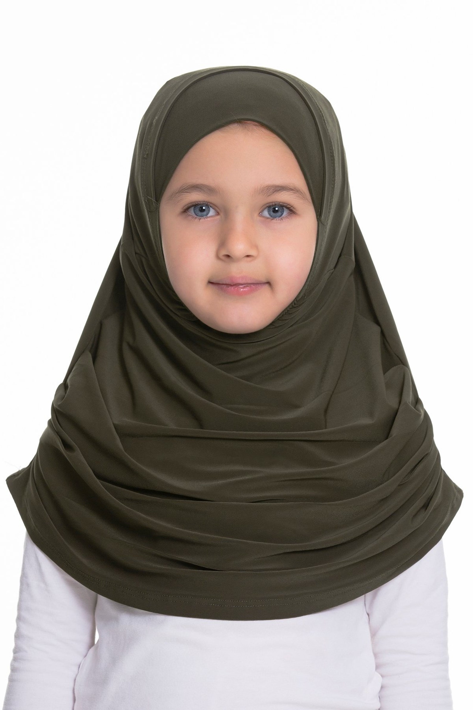 Stylish Kids' Headwear: Ready-made Snap-on Children's Hijab Cap, Muslim ...