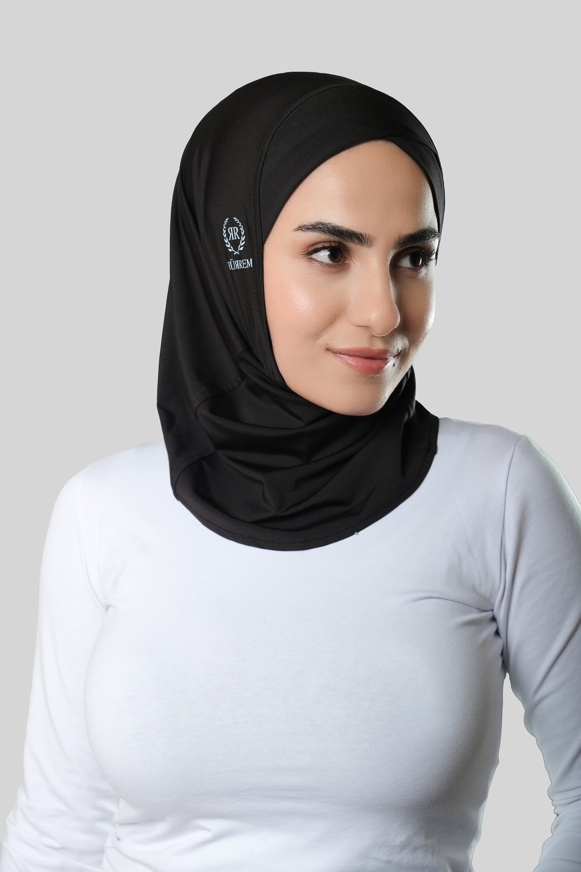 Black Ready-to-wear Sports Bonnet | Practical Hijab Cap for Active ...