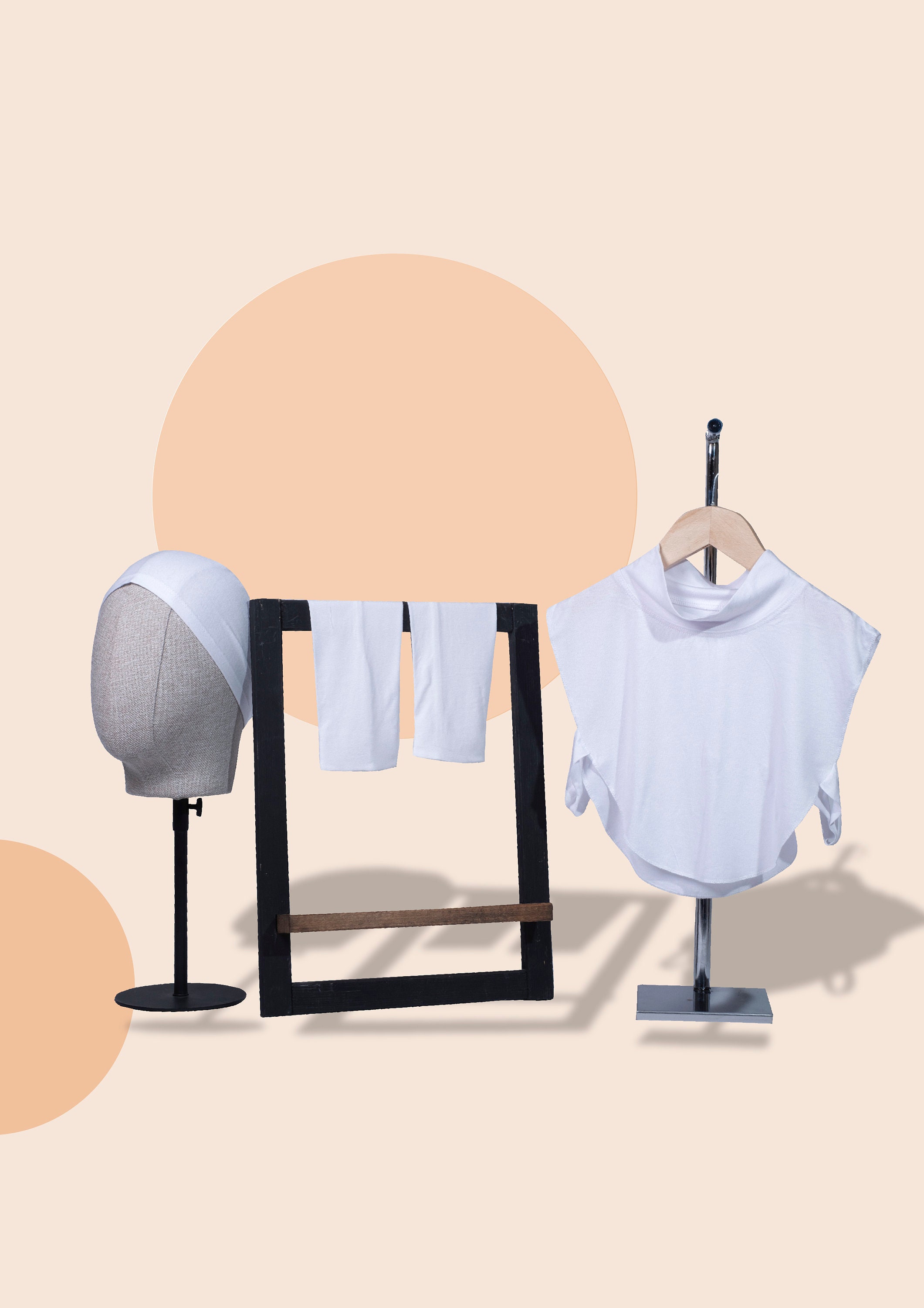 Practical 3-piece Set: Hijab Neck Cover, Bonnet Cap, and Sleeves ...