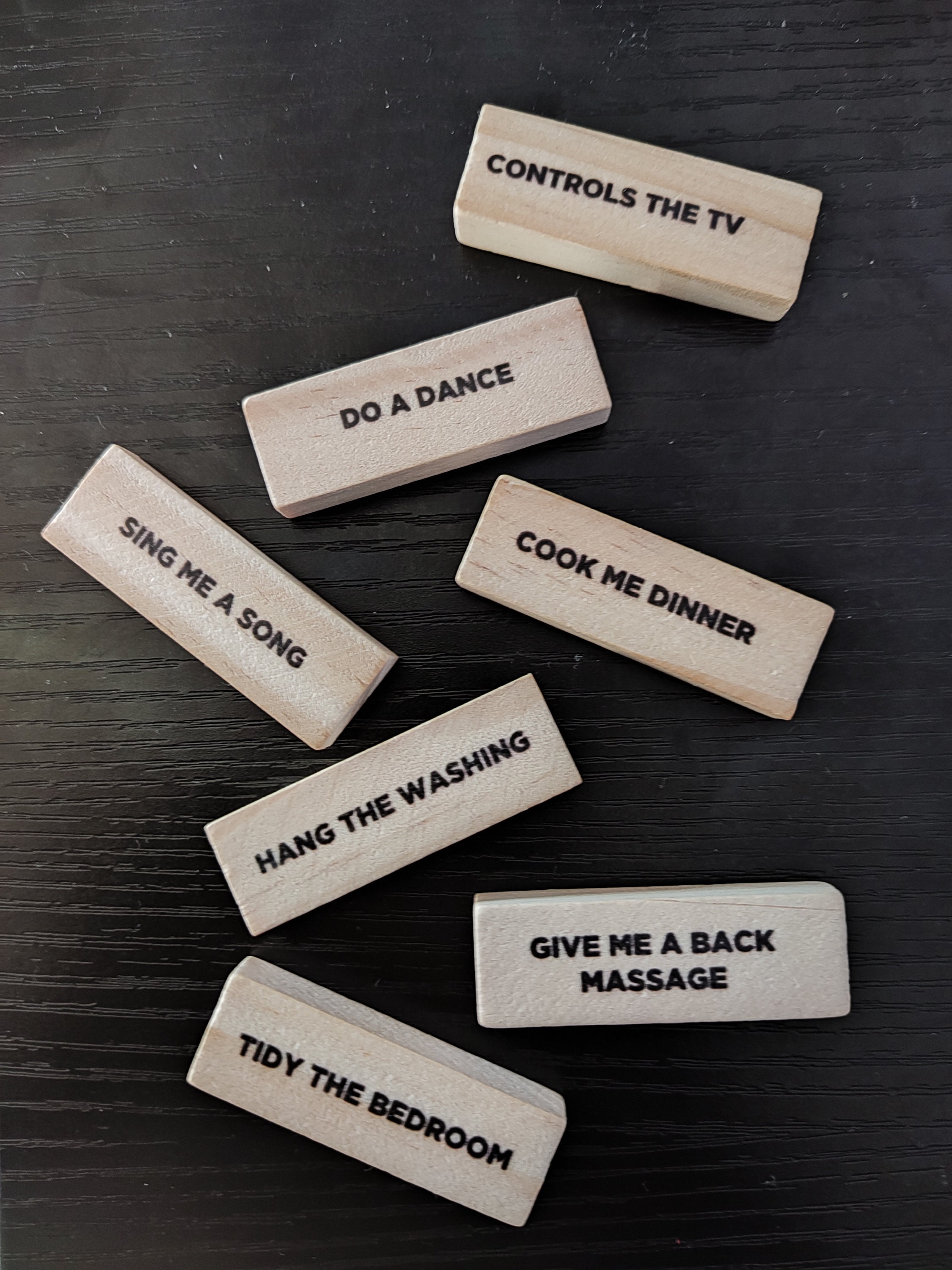 Jenga-like Game for Couples Date Night Games Night Valentine Gift Ideas - Etsy
