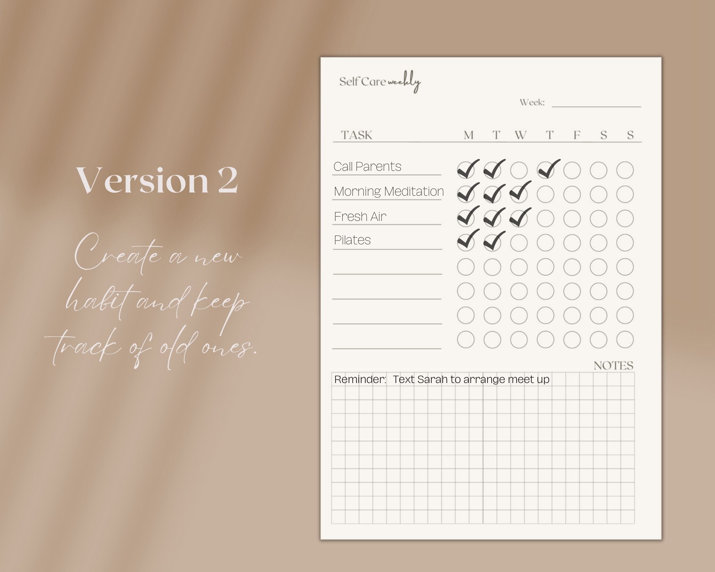 Weekly Self Care Checklist, Self Care Tracker Printable, Routine ...