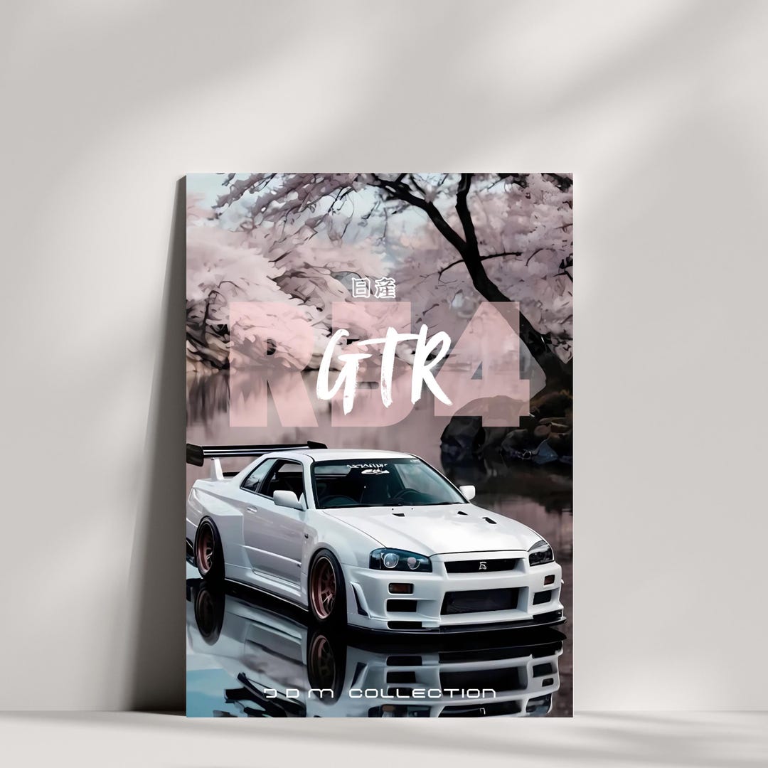 JDM Car Poster Classic JDM Art Japanese Car Enthusiast Decor Vintage ...