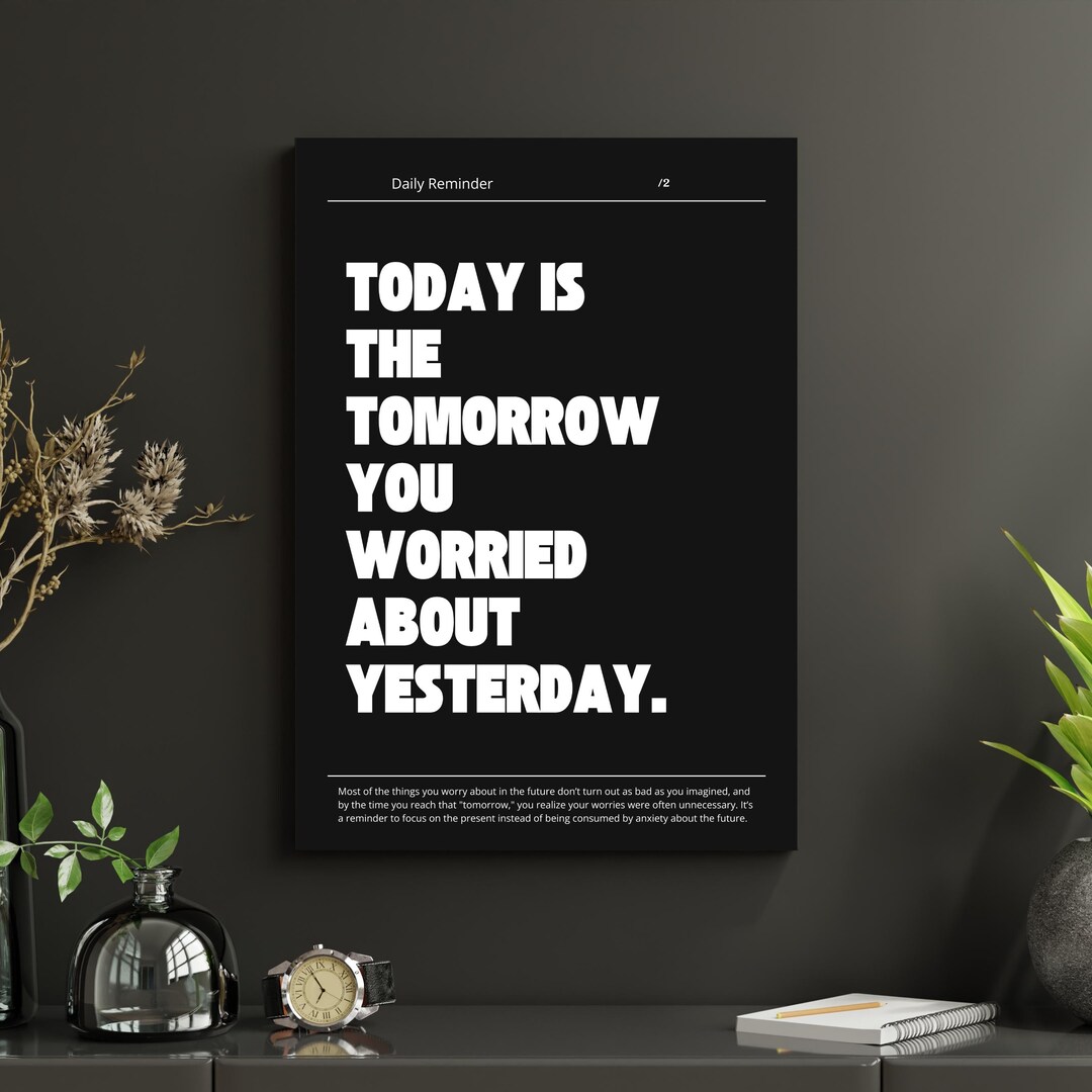 Motivational Poster Reminder Wall Art Inspirational Quote Reminder ...
