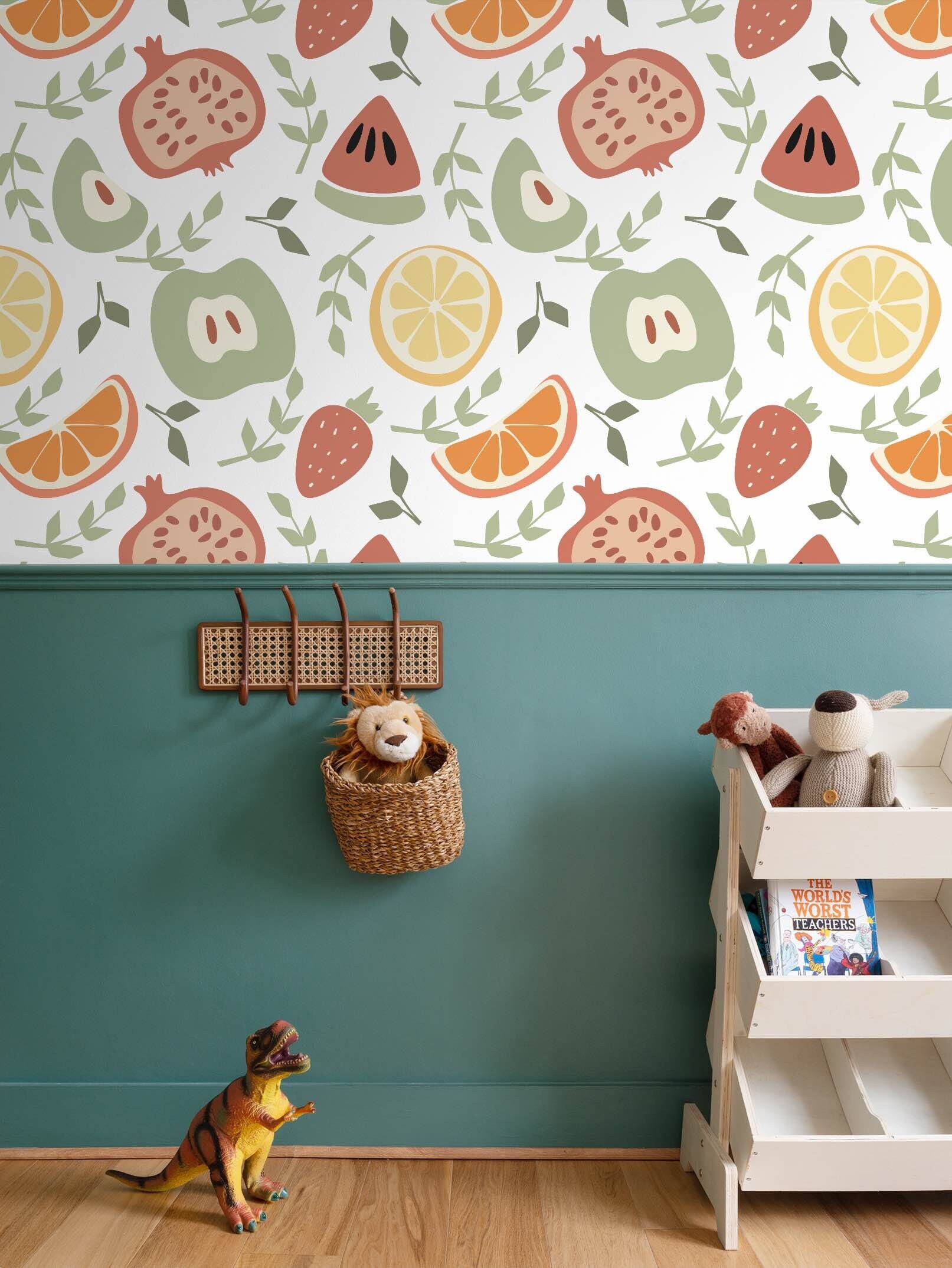 Fruit Themed Peel and Stick Wallpaper - Etsy
