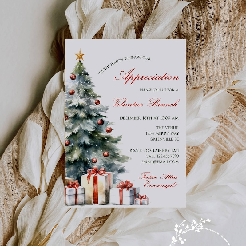 Christmas Appreciation Brunch - Etsy