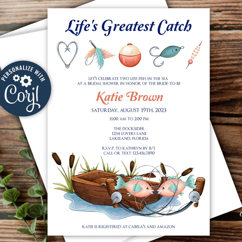 Fishing Wedding Invitation - Etsy