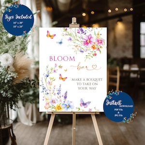 Large Bloom Bar Sign Template, Instant Download 16 X 20 or 18 X 24 ...