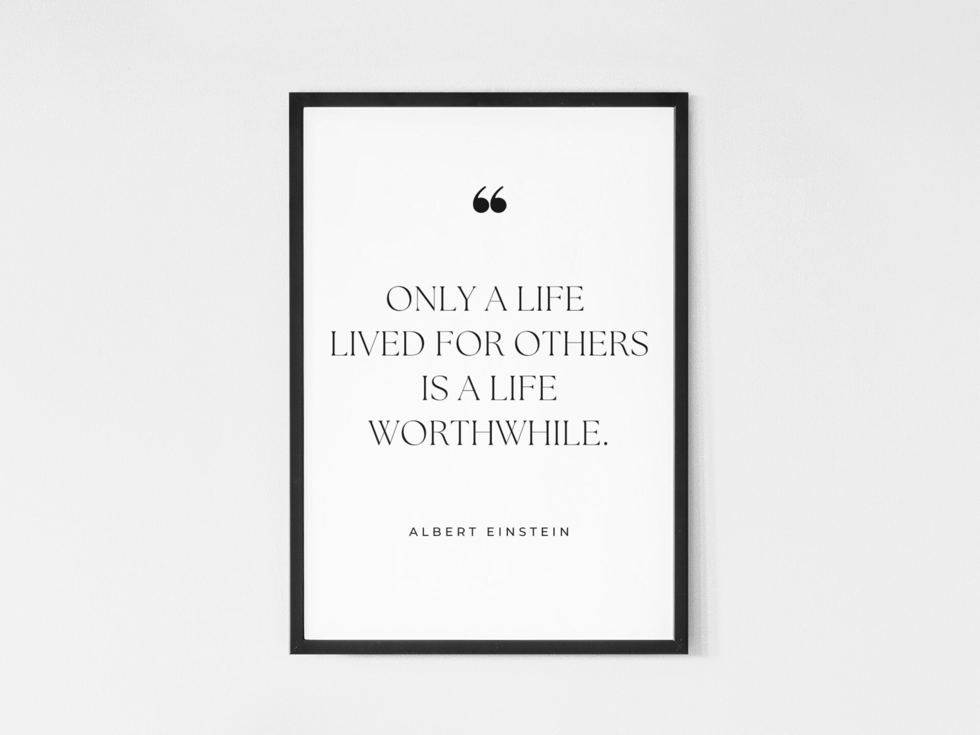 Einstein Wall Art Print, Printable Einstein Art, Quotes About Life ...