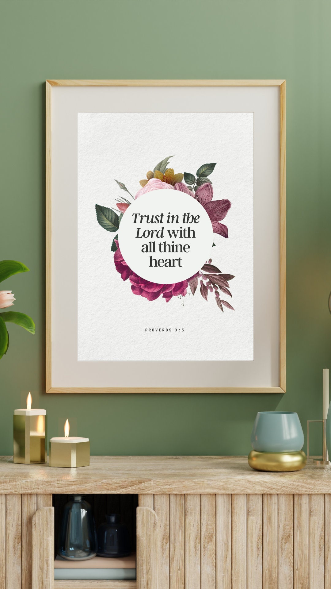 Printable Scripture Wall Art, KJV Wall Art, Printable Bible Verse, KJV ...