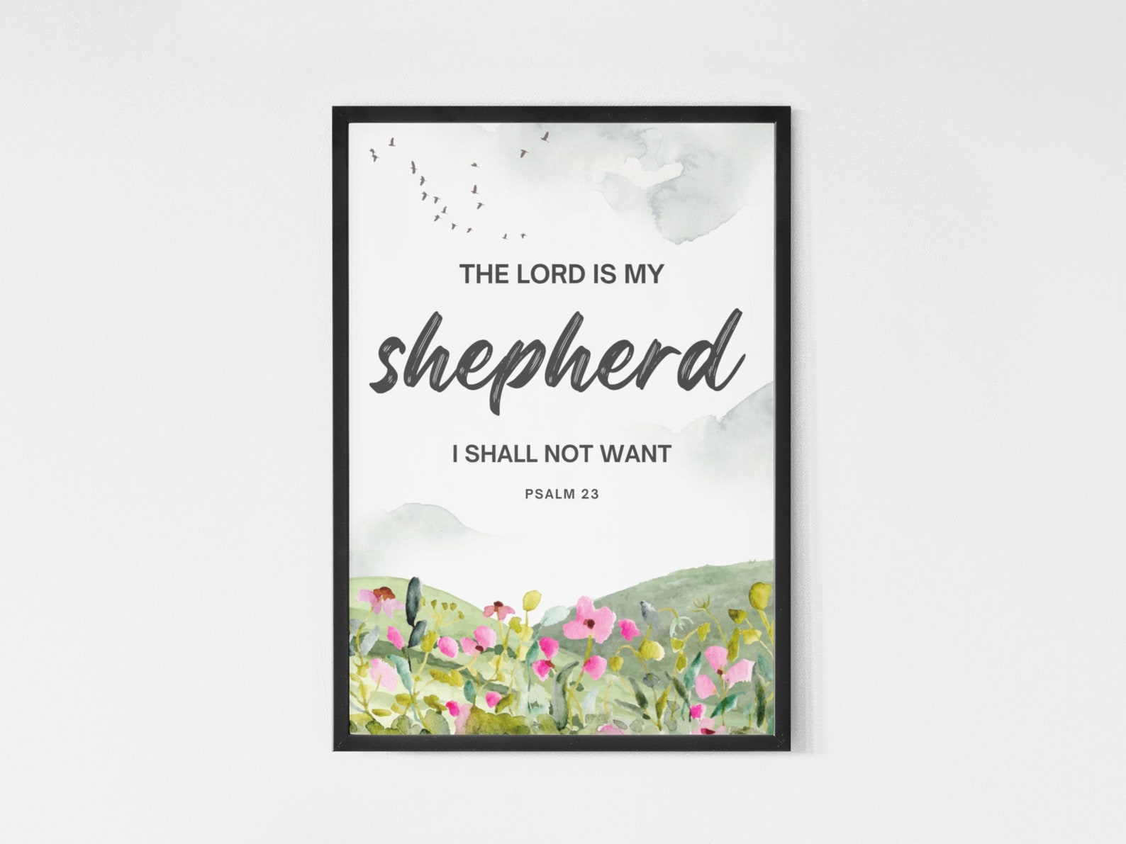 Bible Artwork, Printable Christian Art, KJV Bible Verse Print ...