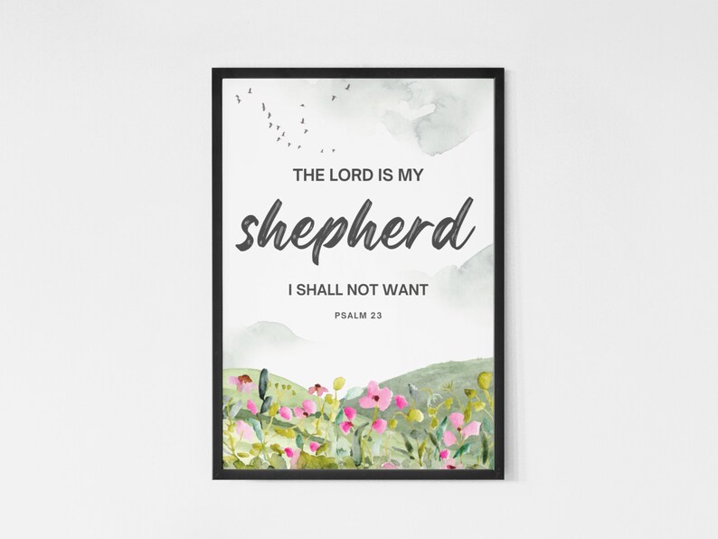 Bible Artwork, Printable Christian Art, KJV Bible Verse Print ...