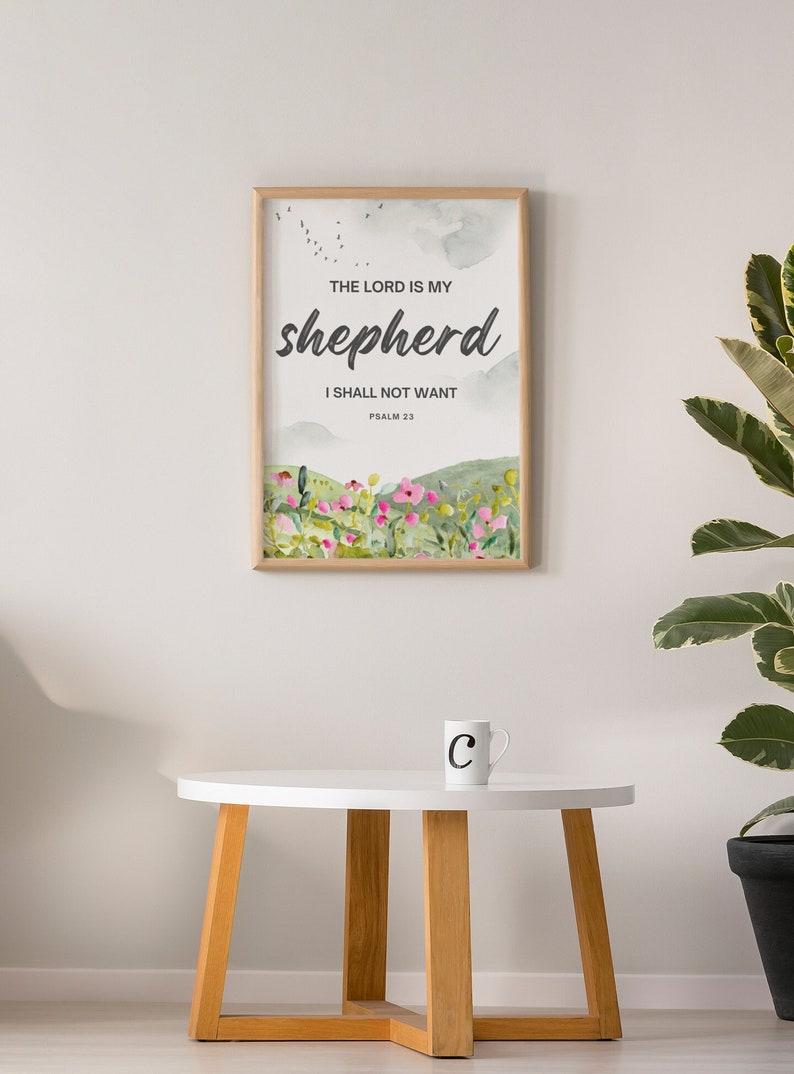 Bible Artwork, Printable Christian Art, KJV Bible Verse Print ...