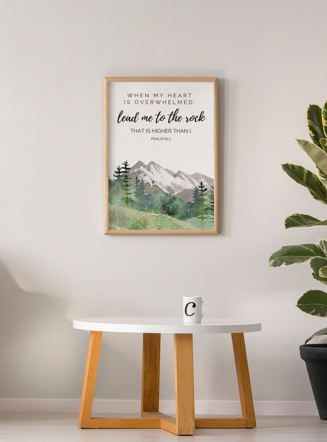 Christian Wall Art Print, Printable Christian Art, Scripture Wall Art ...