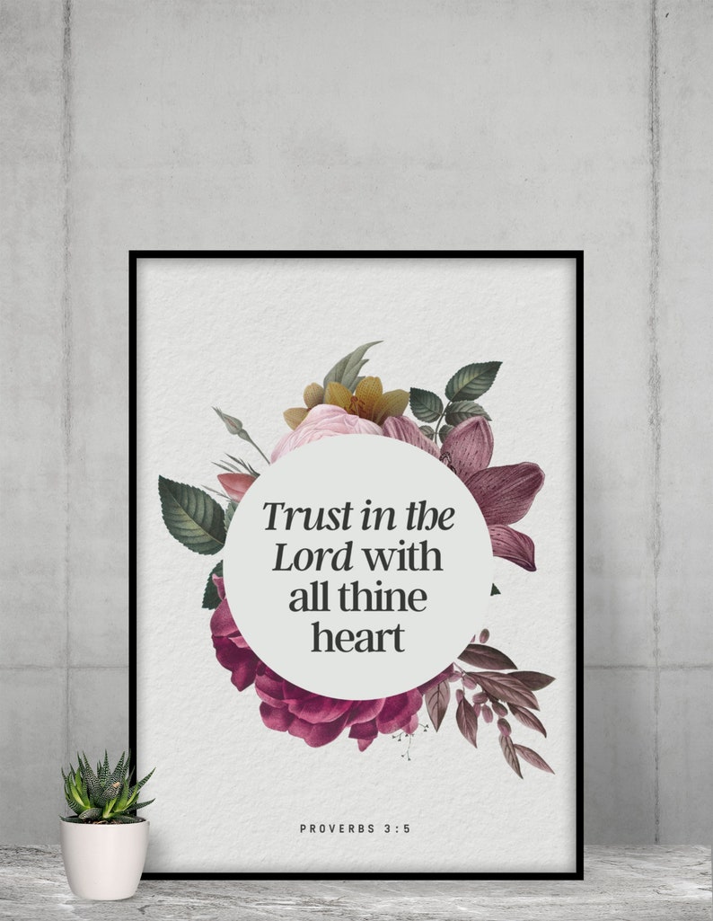 Printable Scripture Wall Art, KJV Wall Art, Printable Bible Verse, KJV ...