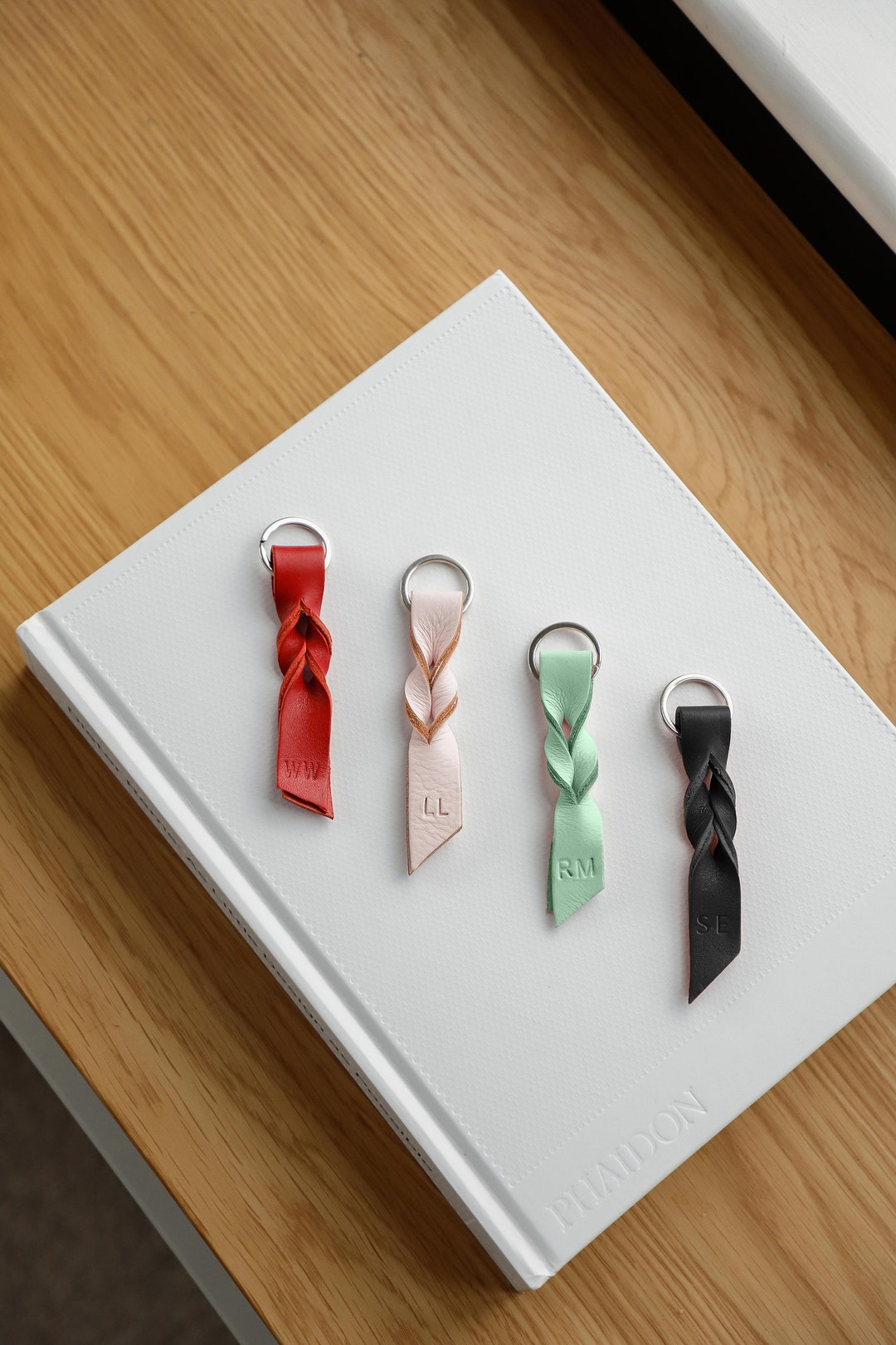 Leather Keyring | Custom Initials | Personalised Keyring | Perfect Gift ...