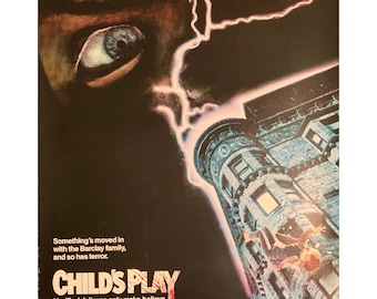 CHILD'S PLAY 2 1990 Movie Poster Horror Chucky - Etsy