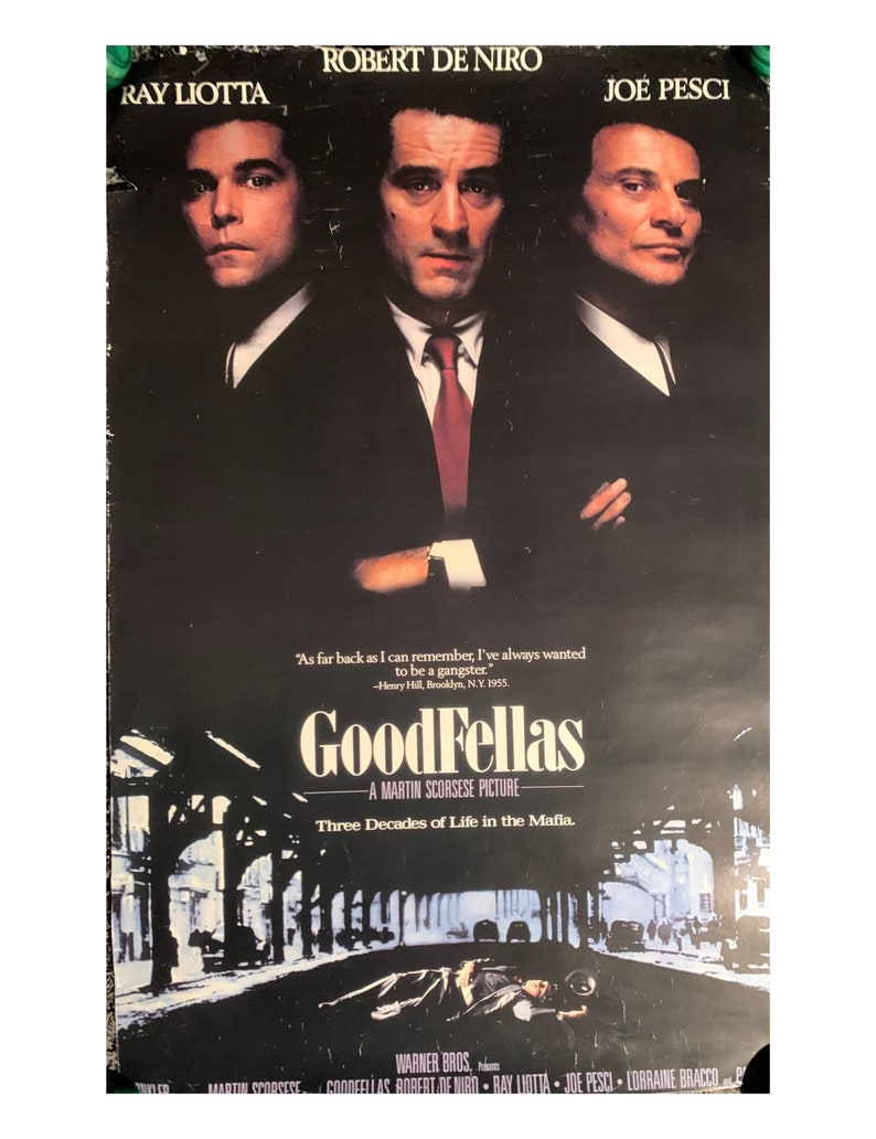 GOODFELLAS 1990 Vintage Movie Poster / Robert De Niro - Etsy