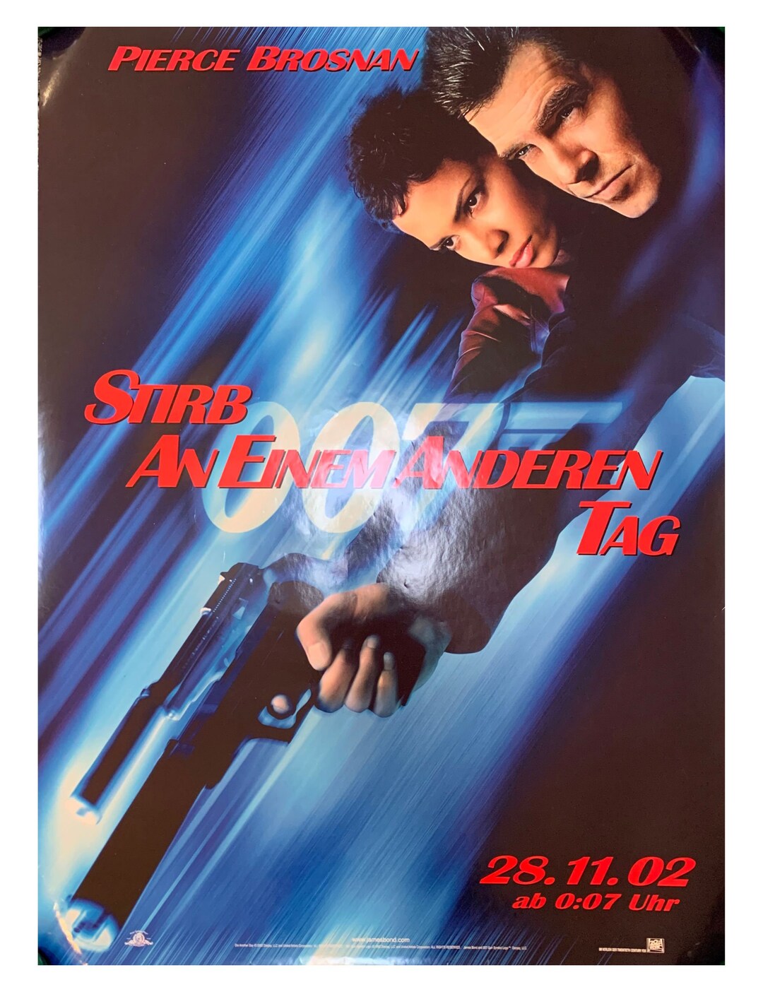 JAMES BOND 2002 Vintage Movie Poster (rare German Version) - Etsy