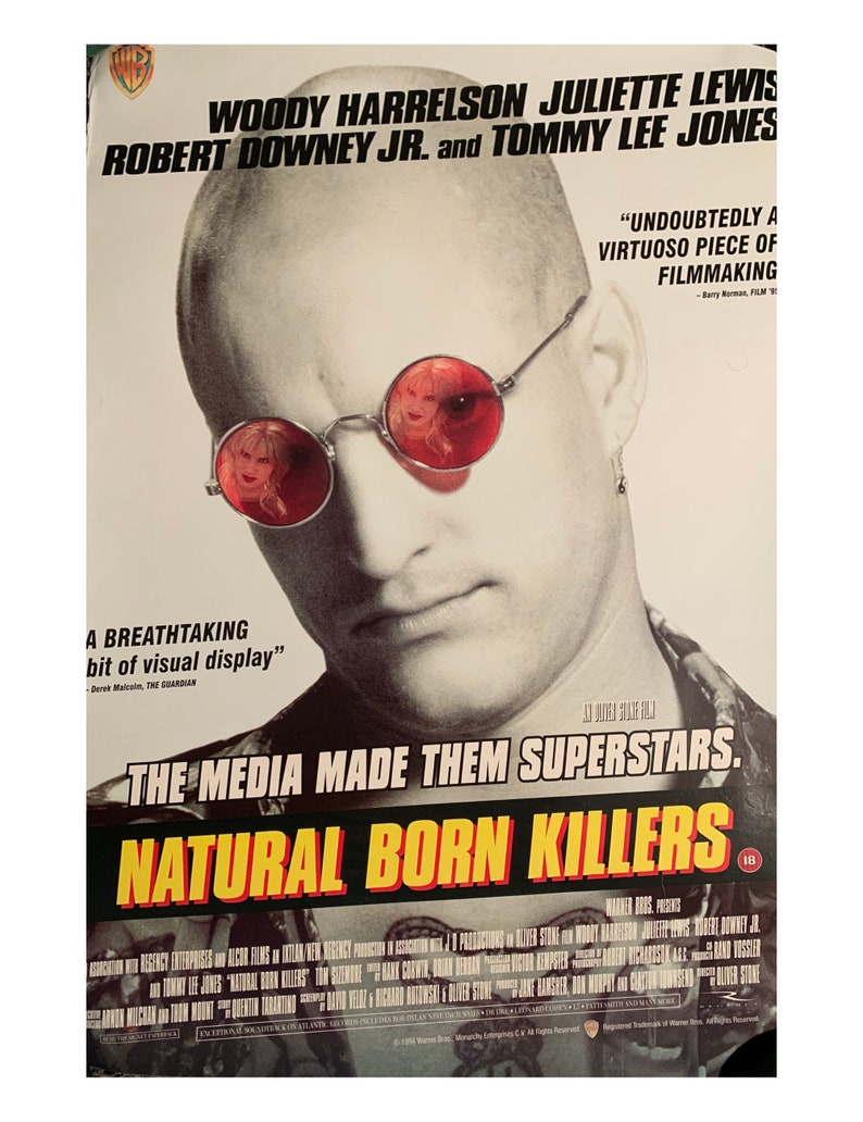NATURAL BORN KILLERS 1990 Vintage Movie Poster - Etsy